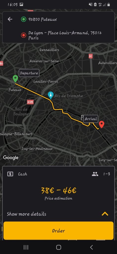 In Paris, is it Better to Travel by Taxi or Uber?