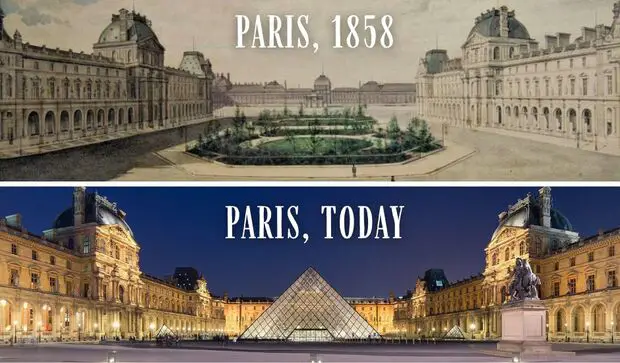 40+ Photos of Paris Then and Now