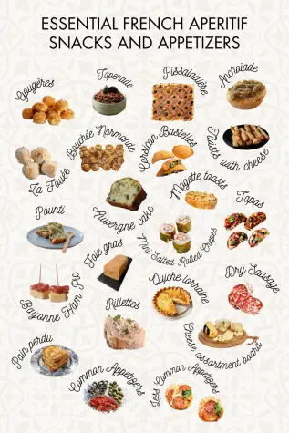 20 Aperitif Snacks And Typical French Appetizers
