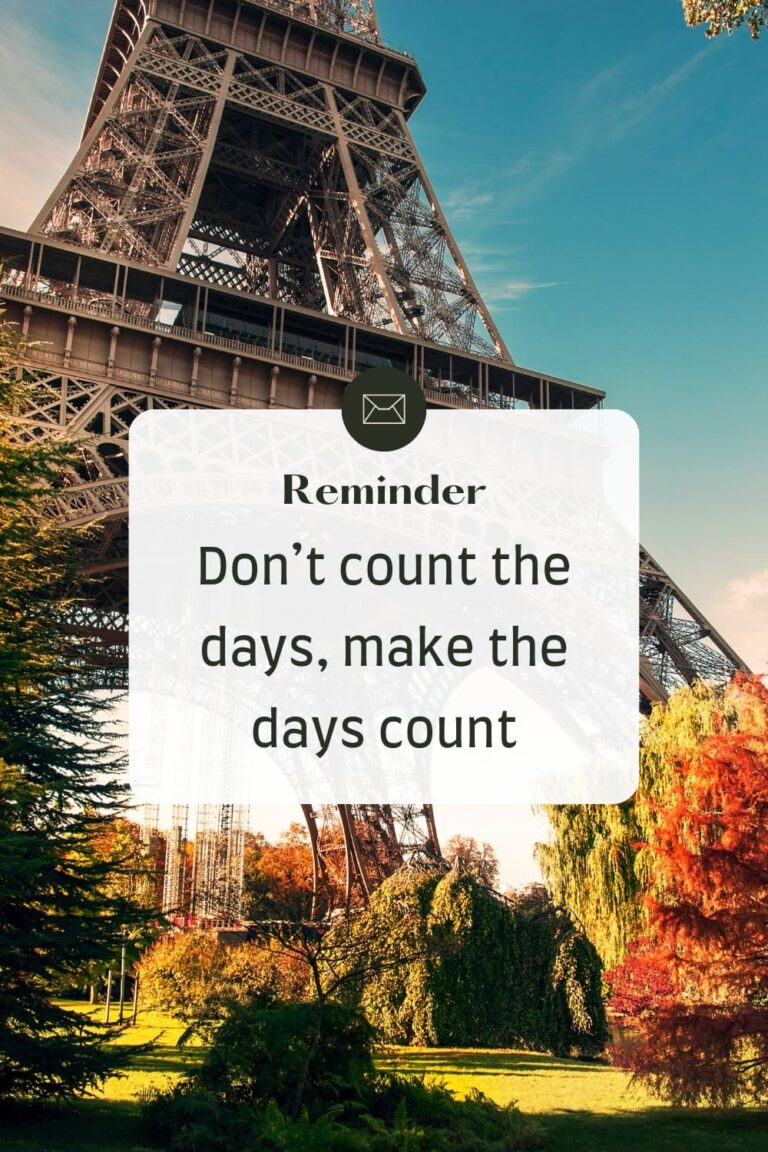 25 Inspirational Quotes with Beautiful Paris Backgrounds